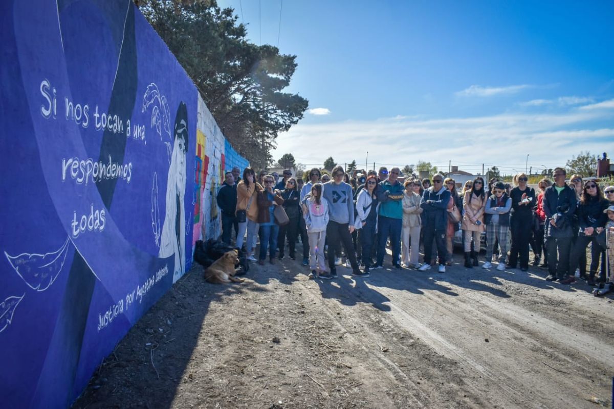Descubrieron El Mural De Agostina Jalabert En Un Clima De Mucha Emoción